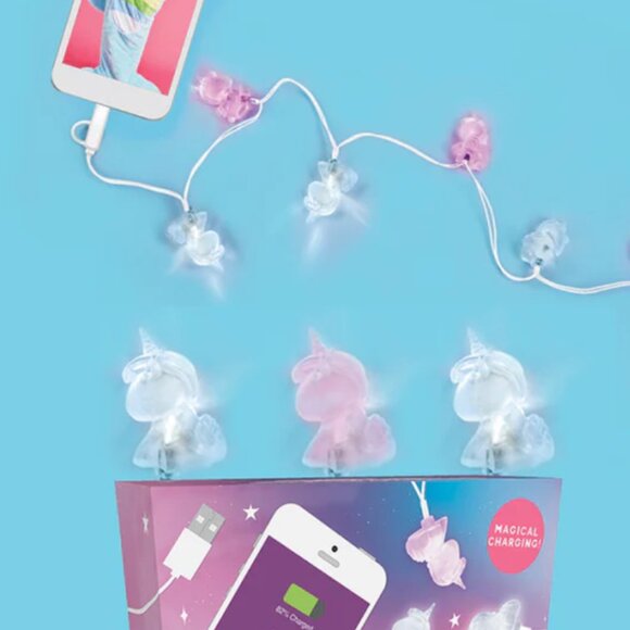 Other | Unicorn String Lights Charger Micro Usb And Lightning New ...